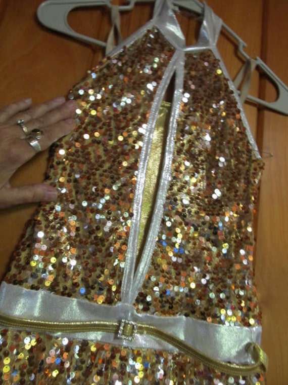 Gold Glitter Dance Dresses Girls Costume Dress Girls … - Gem
