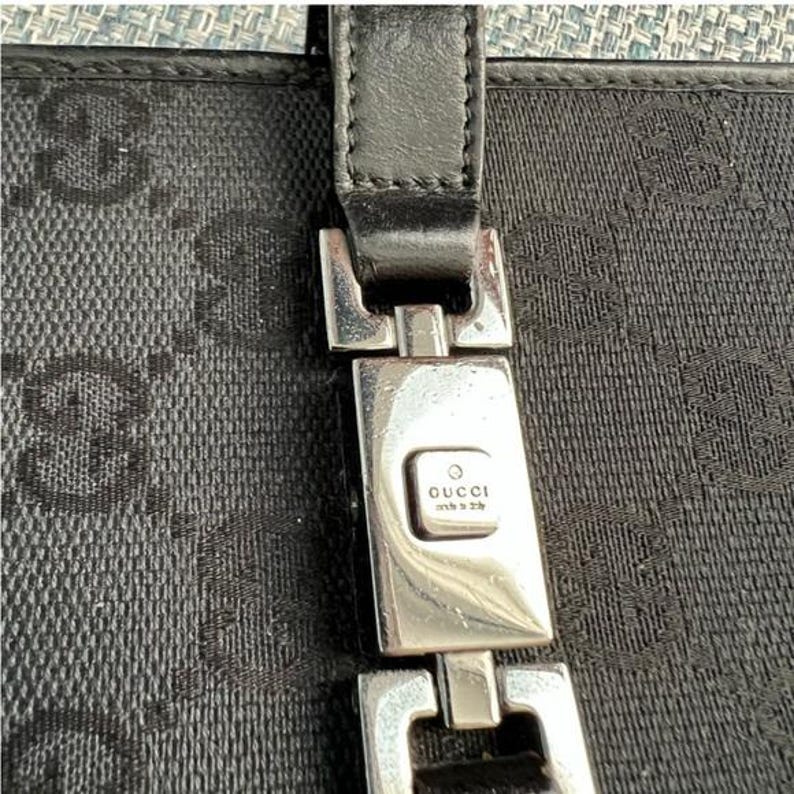 Gucci Jacki Agenda Black Monogram Clasp Agenda Card Holder Gucci Wallet ...