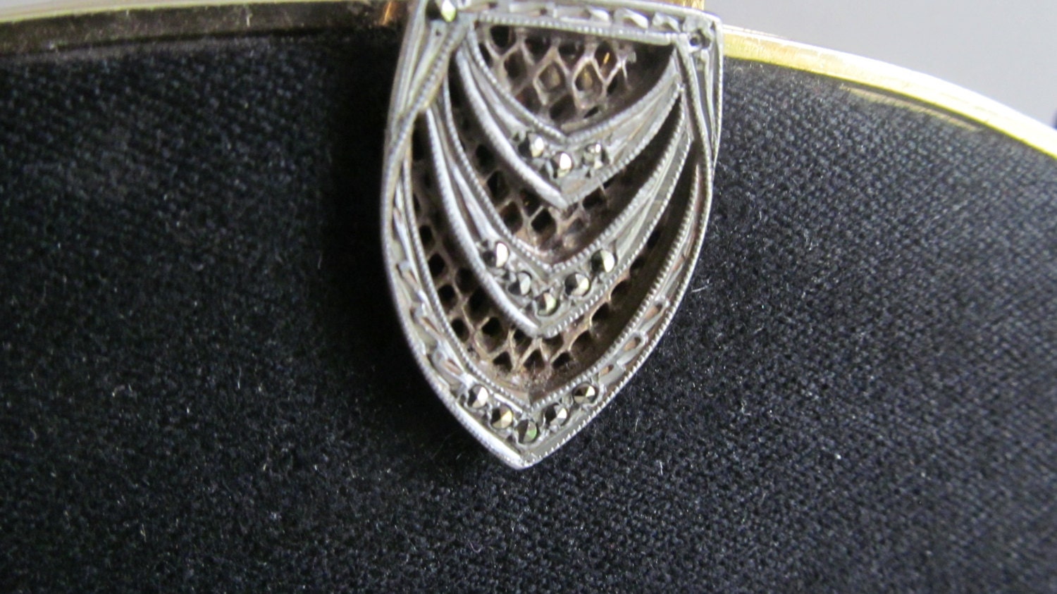 Lovely Edwardian Purse Designer Purse Antique Marcasite Gemstones ...