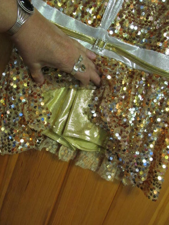 Gold Glitter Dance Dresses Girls Costume Dress Girls … - Gem