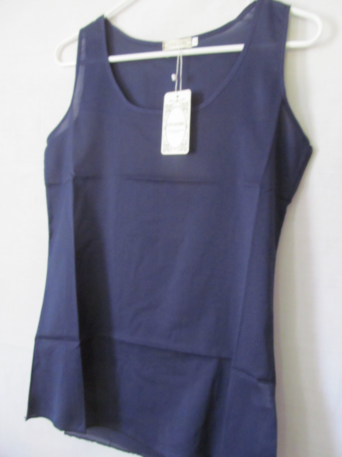 Womens 2XL Navy Blue Tank Tops XXL sz Womens Blue Blouse Tops sz 2XL ...
