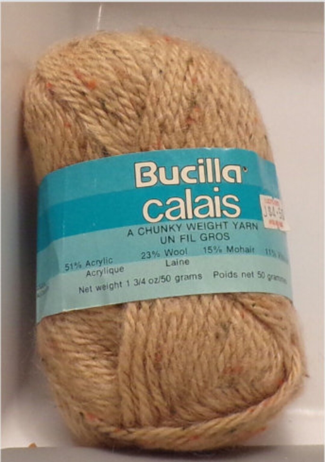 Bucilla 'calais' Chunky Acrylic Wool Mohair Flecked Beige Lot of 3 Plus ...
