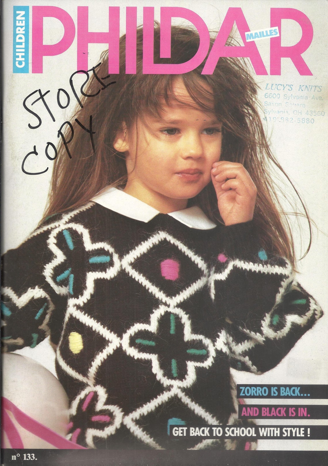 Phildar Mailles Magazine Children: Back to School With Style, 133 - Etsy