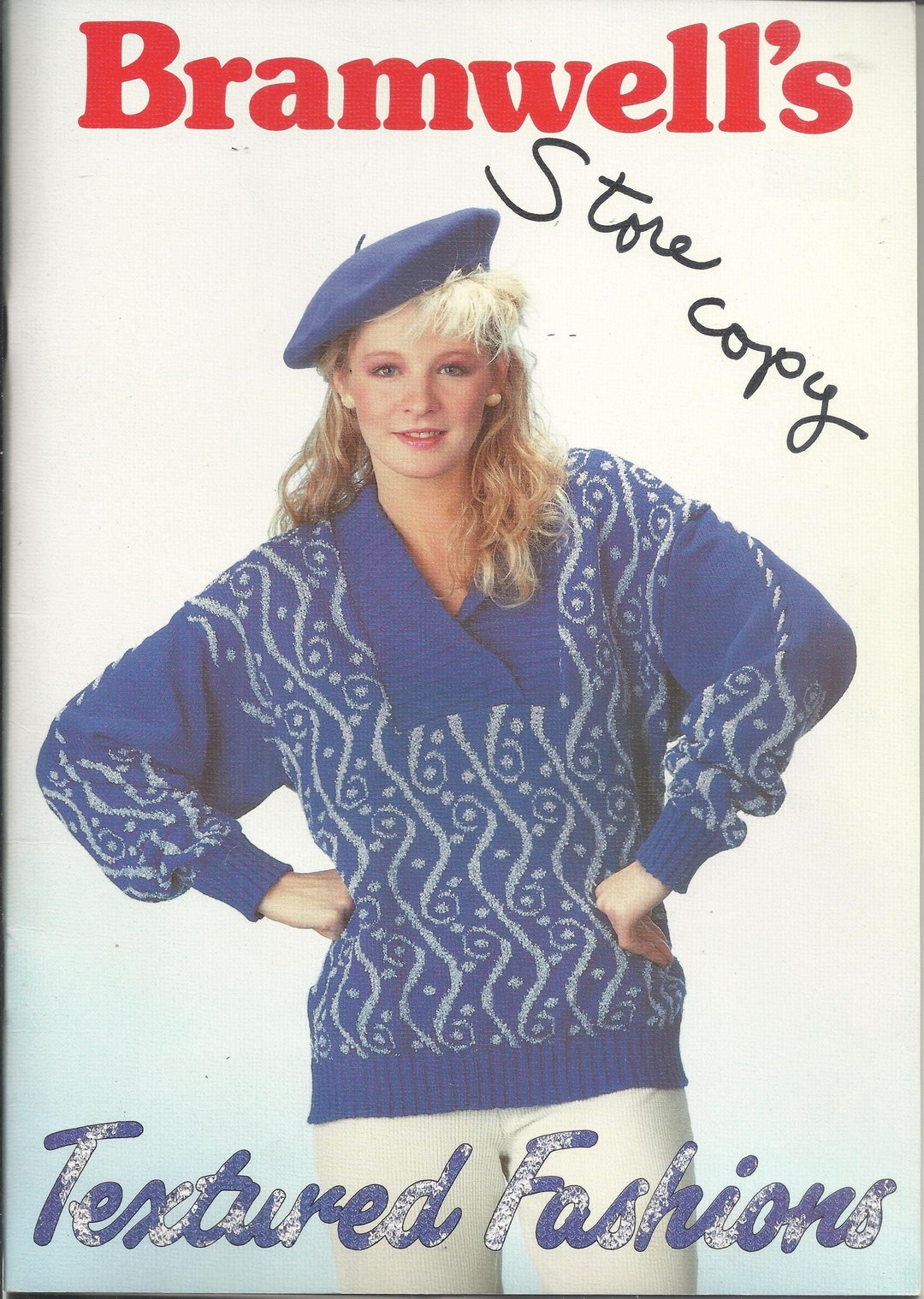 Bramwell's Textured Fashions; Machine Knitting Pattern Book; 1986 - Etsy