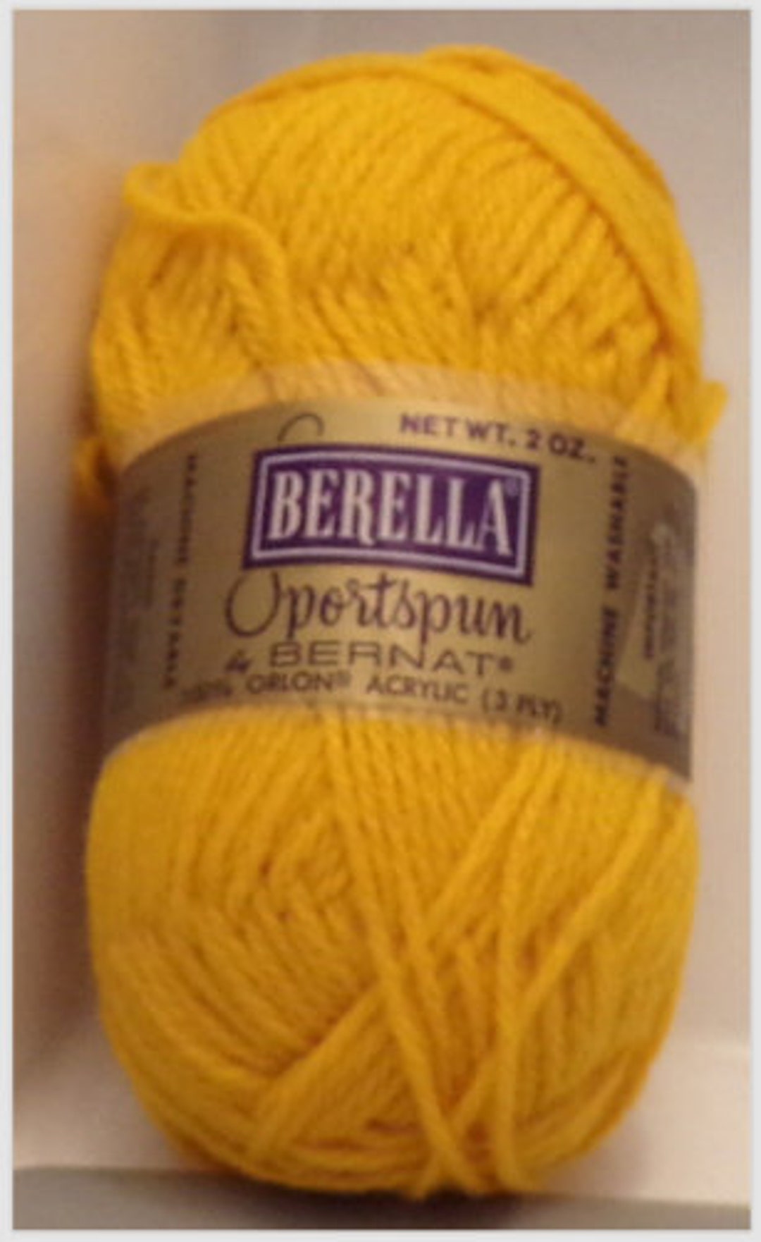 Bernat Berella Sportspun Gold; Lot of 2 Skeins Plus About 12 Oz ...