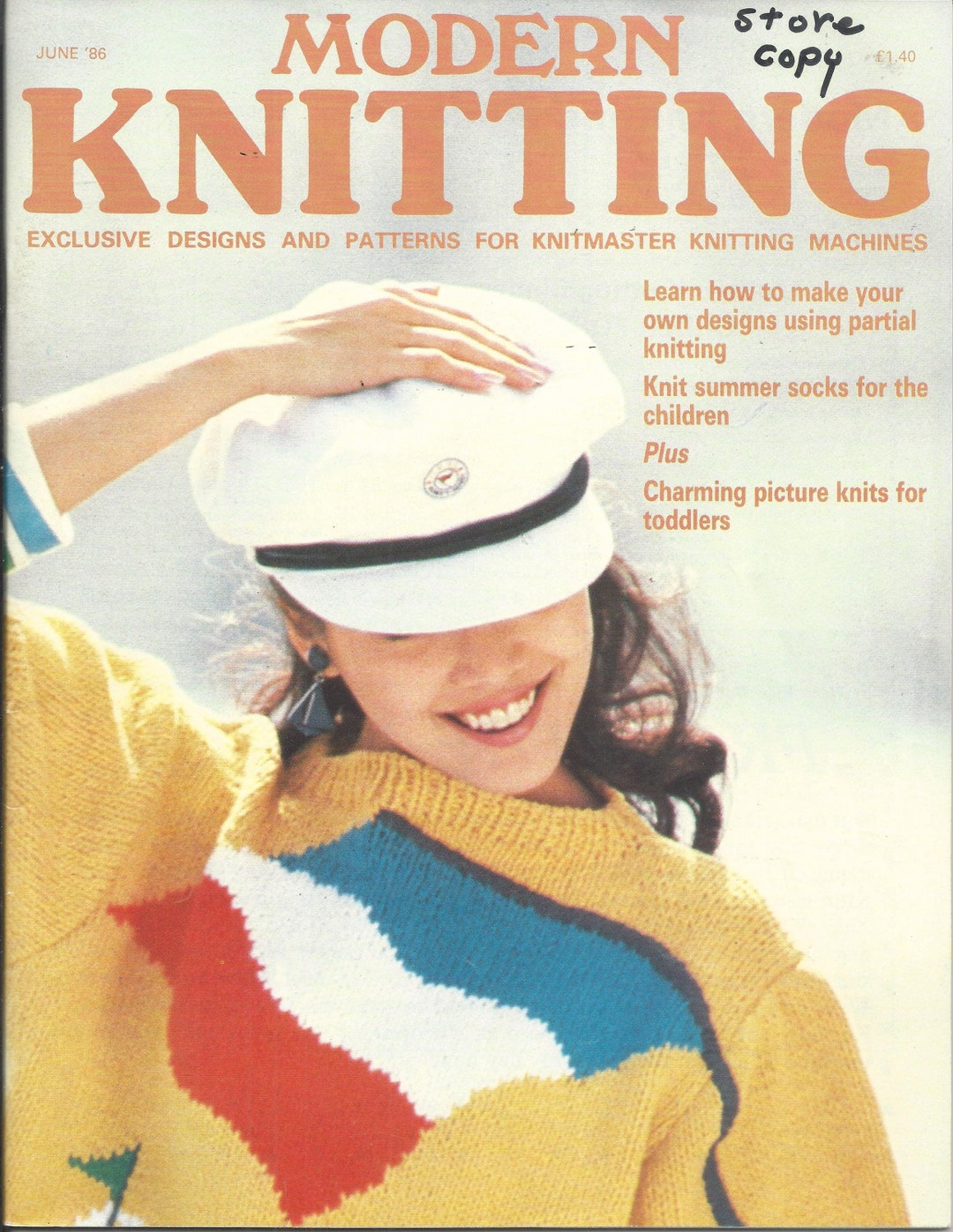 Modern Knitting Magazine for Machine Knitters; Knitmaster; June 1986 ...