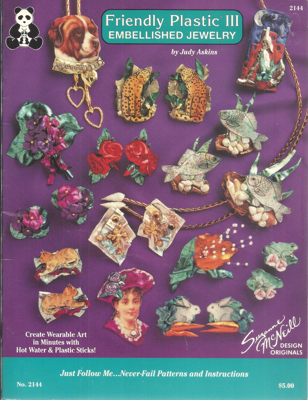Friendly Plastic III, Embellished Jewelry by Judy Askins #2144; 1990 - Etsy