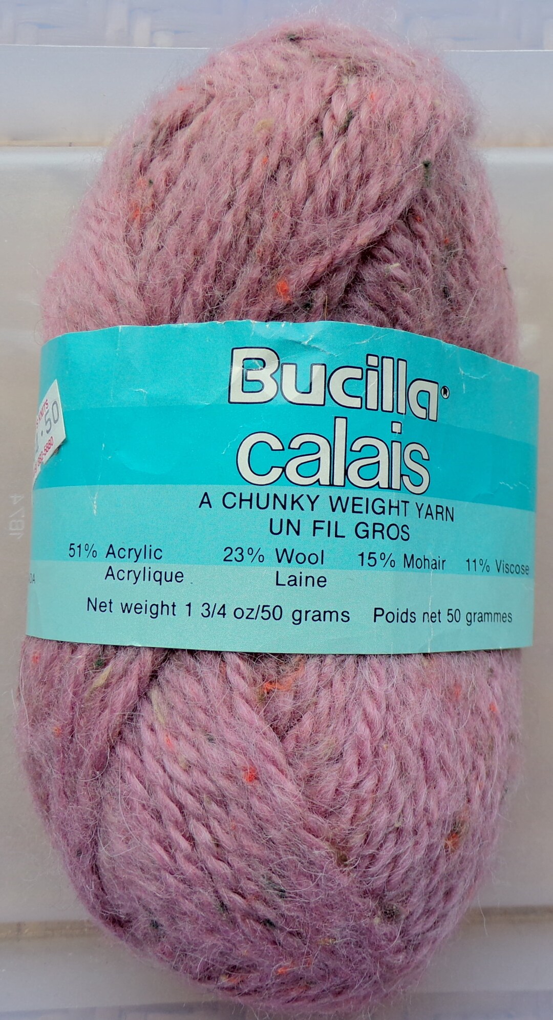Bucilla 'calais' Chunky Mohair Mix Flecked Rose Vintage Lot of 7 Skeins ...