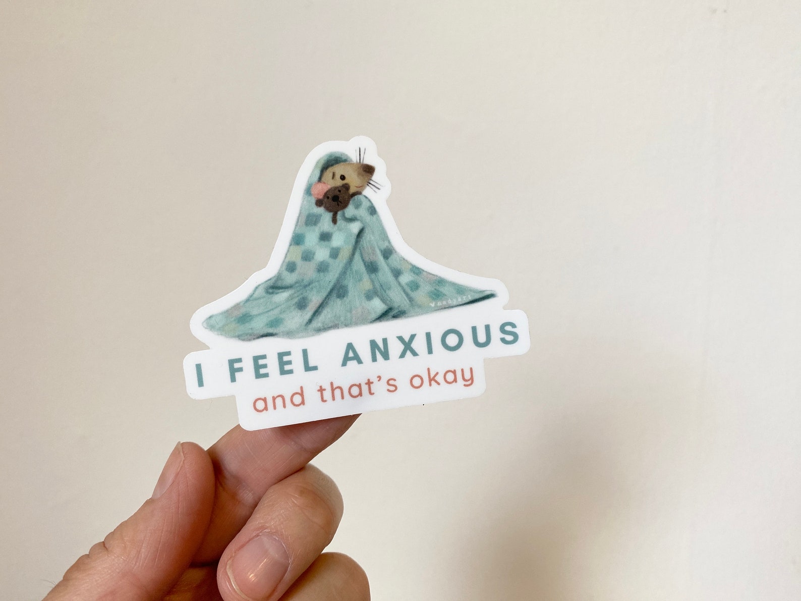 Anxious Sticker Vinyl Sticker I Feel Anxious and Thats - Etsy