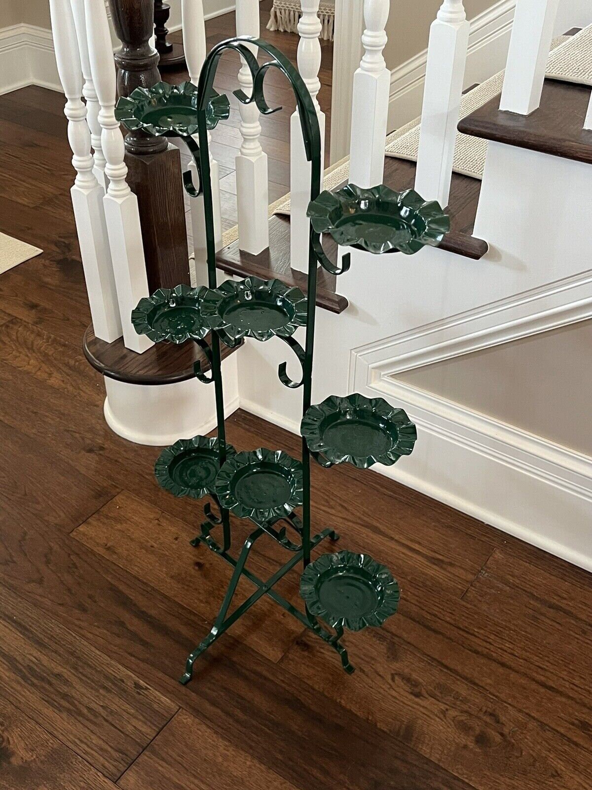 Vintage Iron Patio Porch Garden Plant Stand RESORTED Powder Coated ...