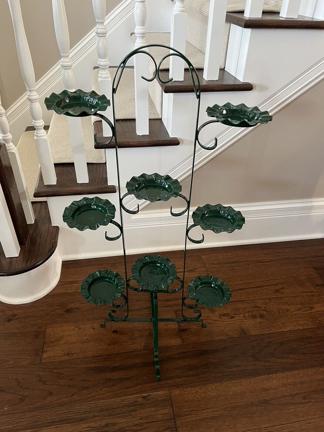 Vintage Iron Patio Porch Garden Plant Stand RESORTED Powder Coated ...