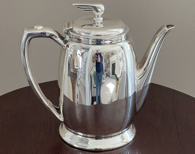 Antique 1930's Art Deco Style Silver Southern Pacific Railroad Coffee ...