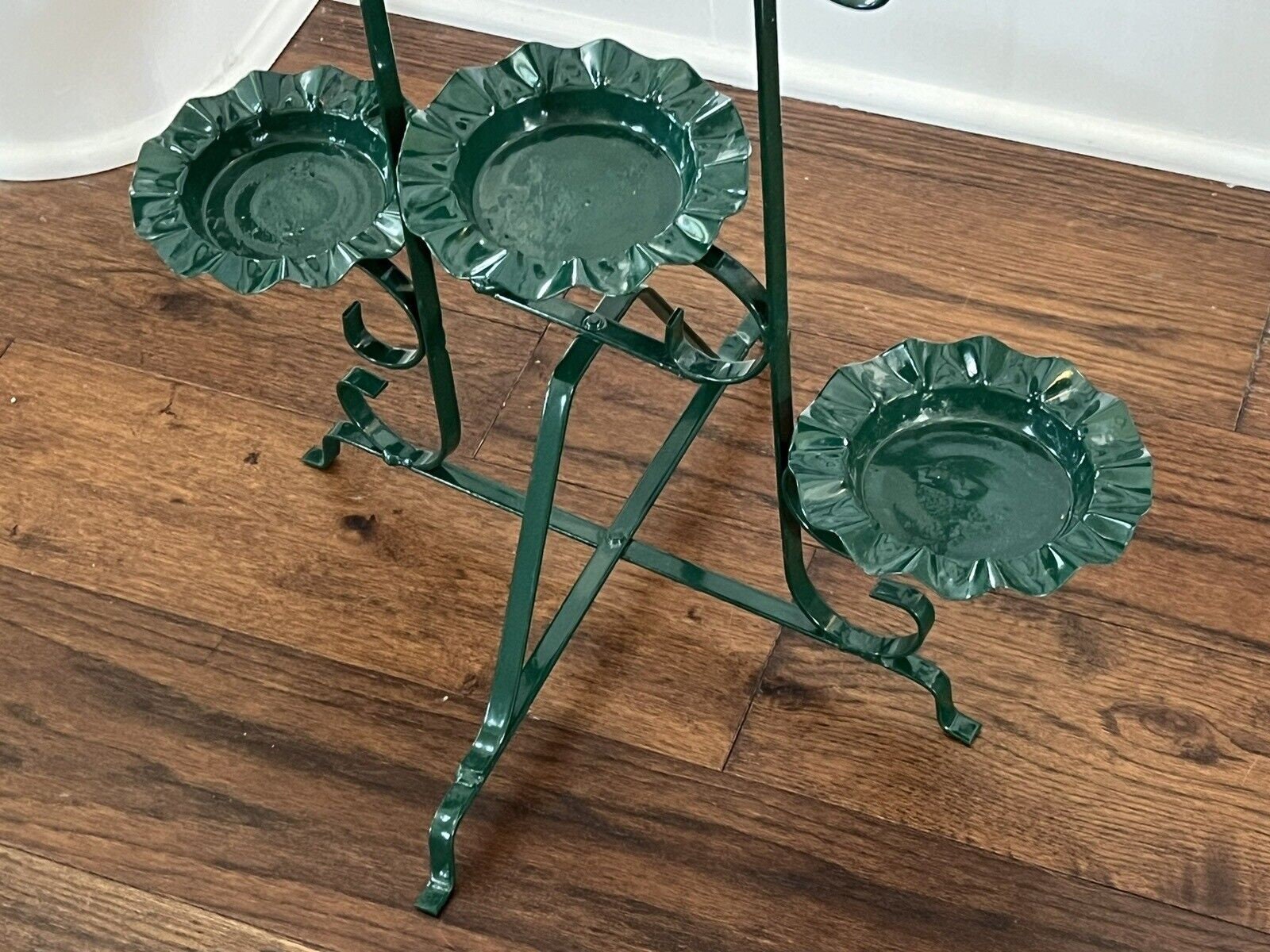 Vintage Iron Patio Porch Garden Plant Stand RESORTED Powder Coated ...