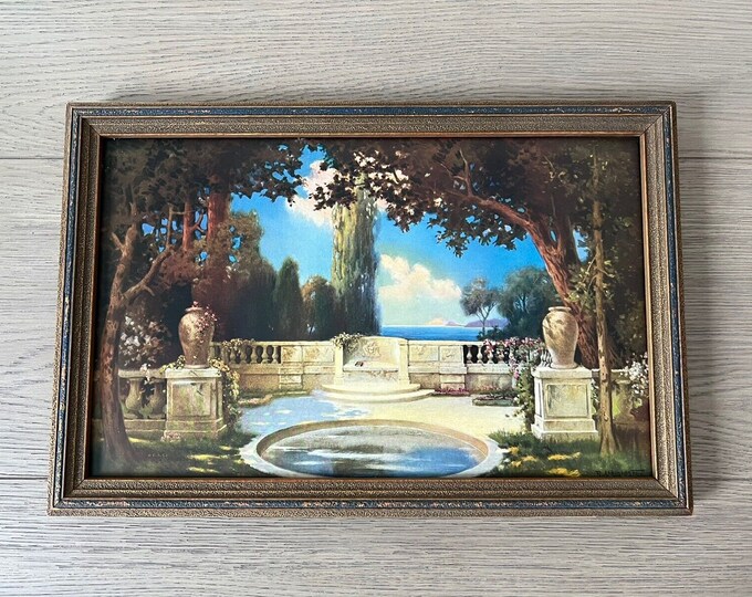 Vintage 1920s Lithograph Print - Conrad Leigh - Beautiful Deco Style ...