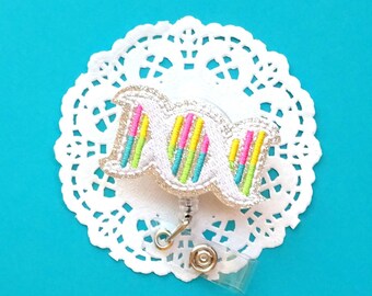 Double Badge Reel - Etsy