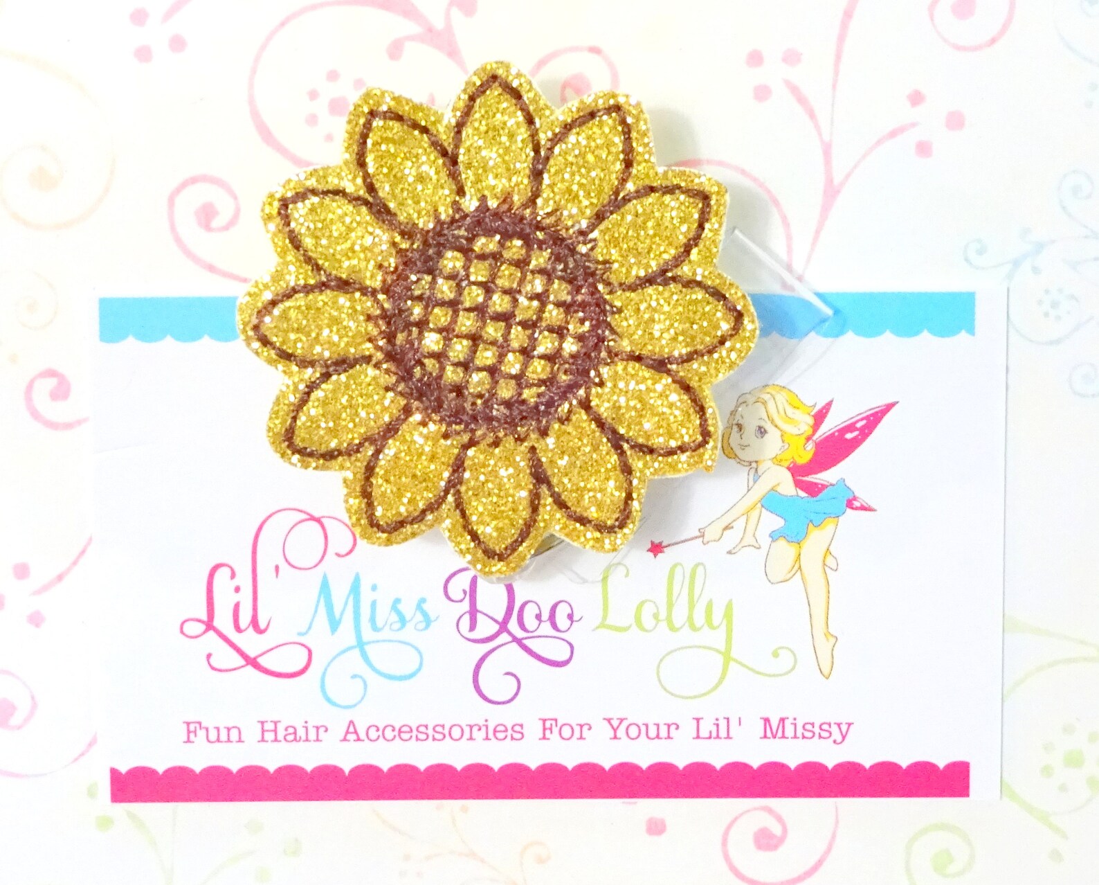 Sunflower ID Badge Glitter Badge Reelfall Badge Reelbadge | Etsy