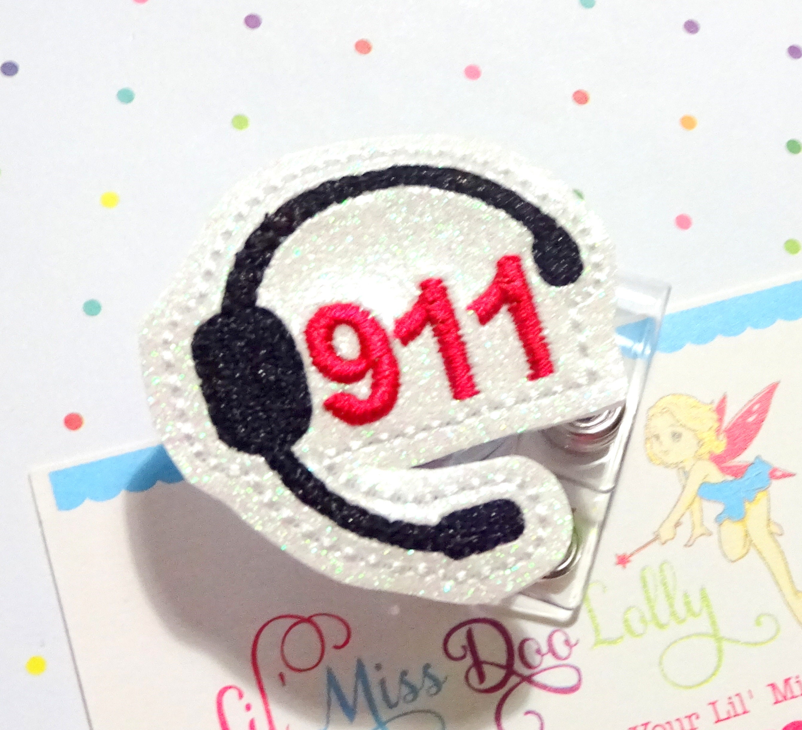 Dispatcher Badge Reel 911 ID Badgedispatch Badge Reel ID | Etsy