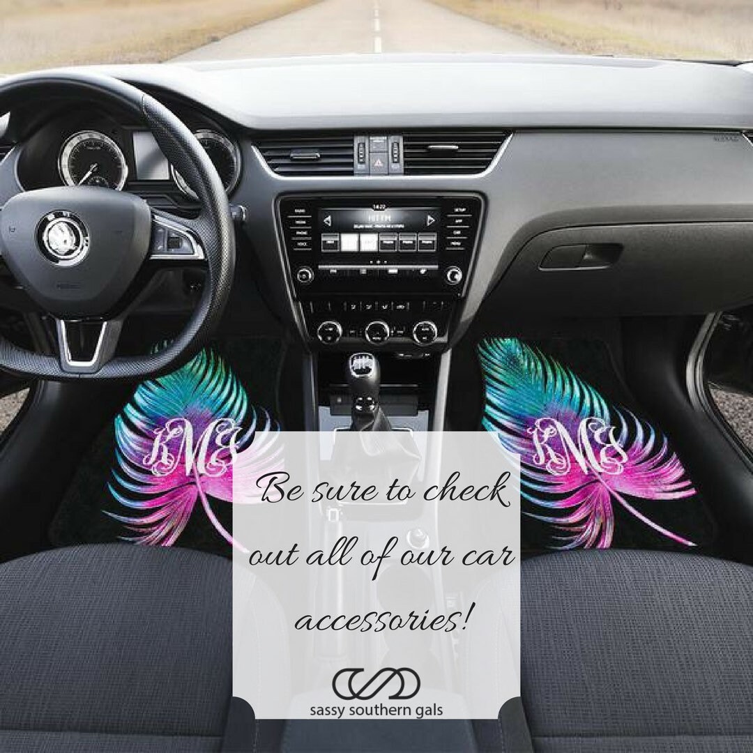 Monogrammed Car Tag Monogrammed Car Mats Monogram | Etsy