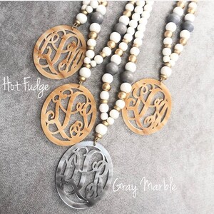 Unique Monogram Necklace Gift for Her Monogram Necklace - Etsy