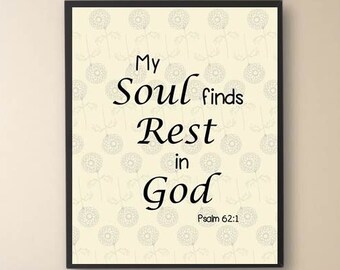 My Soul Finds Rest - Etsy