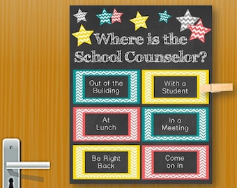 Where is the Counselor Office Door Sign Printable Gifts NOT | Etsy