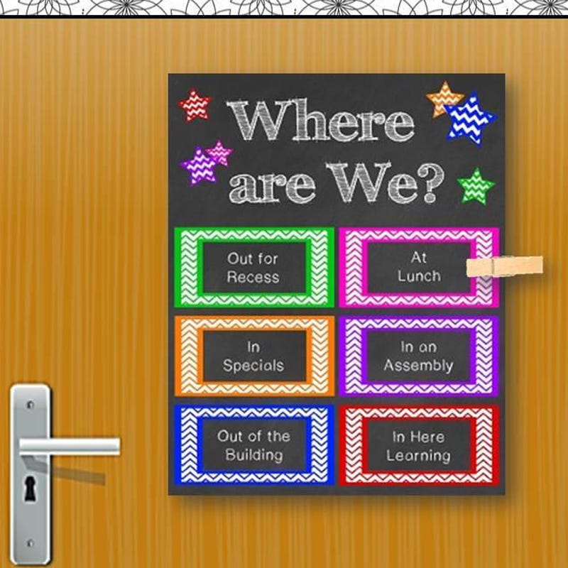Classroom Door Signs - Etsy