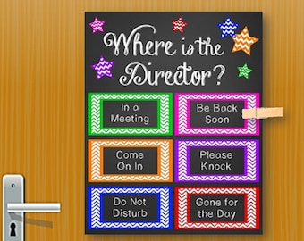 Director Door Sign - Etsy