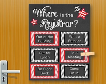 PRINTABLE Gift for School Principal, Office Door Sign, Where is the ...