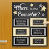 Where is the Counselor Sign, Back to School Counseling Office Door Sign ...