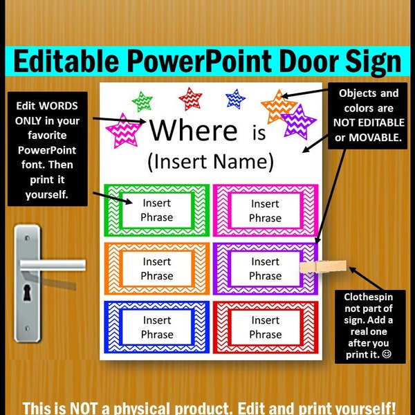 Where Am I Door Sign - Etsy