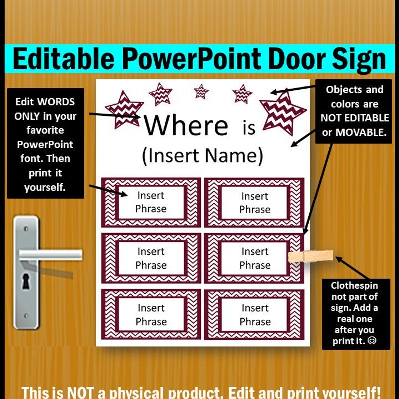 Where is the Door Sign - Etsy