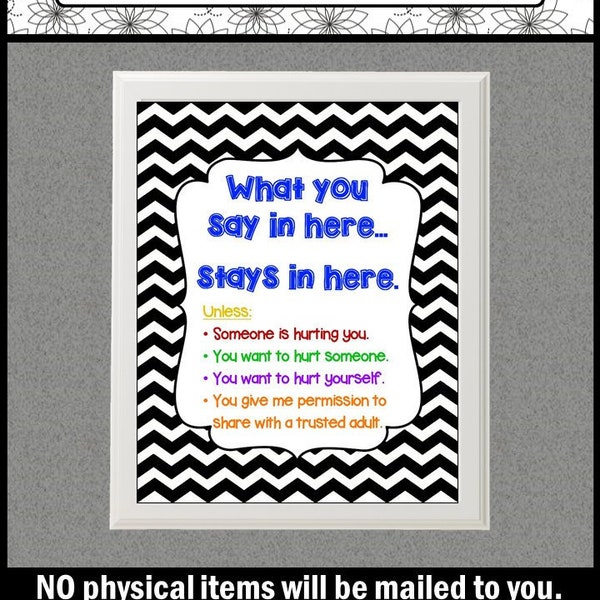 Confidentiality Sign - Etsy