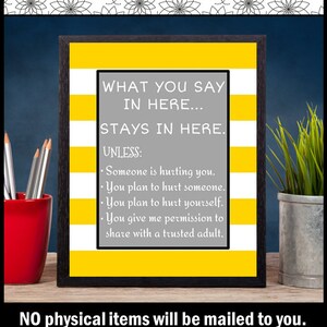Confidentiality Sign Poster, Printable, Digital Download - Etsy