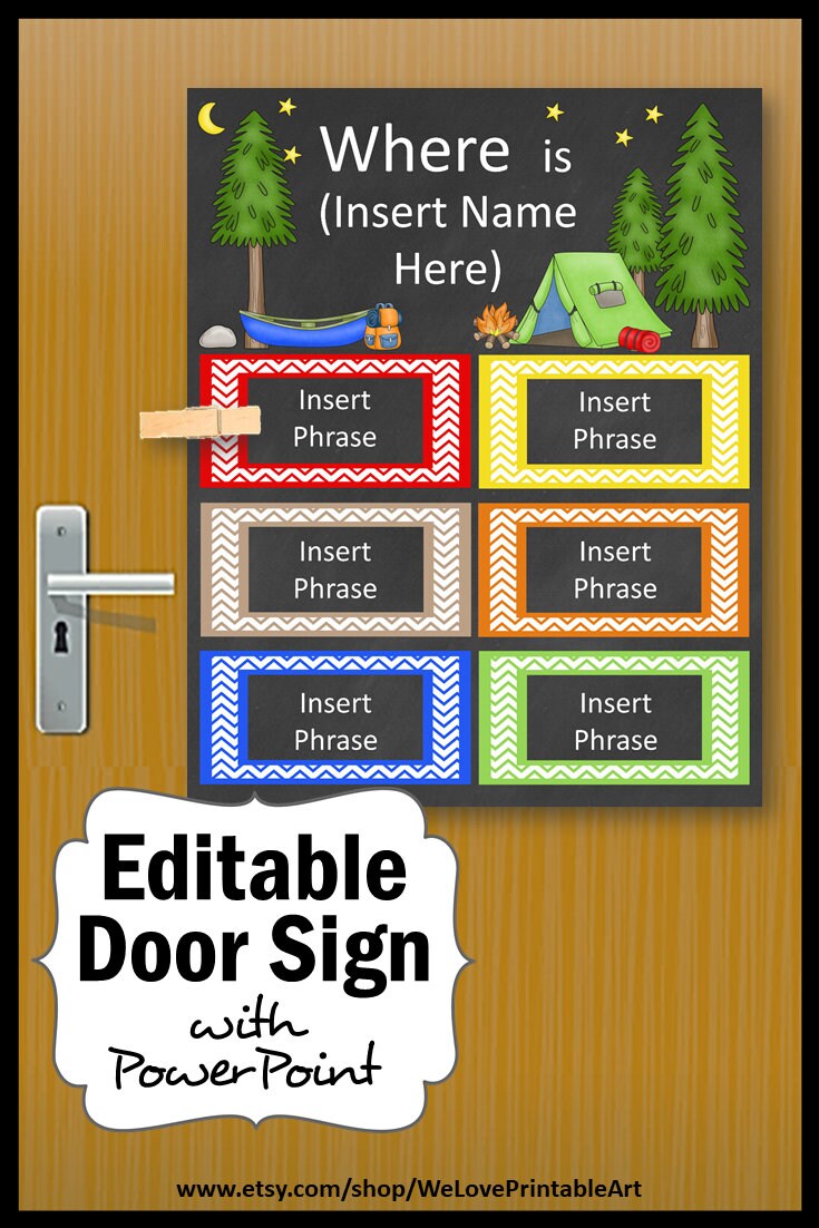 Custom School Social Worker Door Sign Editable Door Sign Out | Etsy