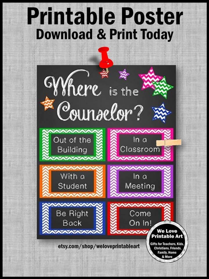 School Counselor Gift / Counseling Office Decor / Mental Health ...