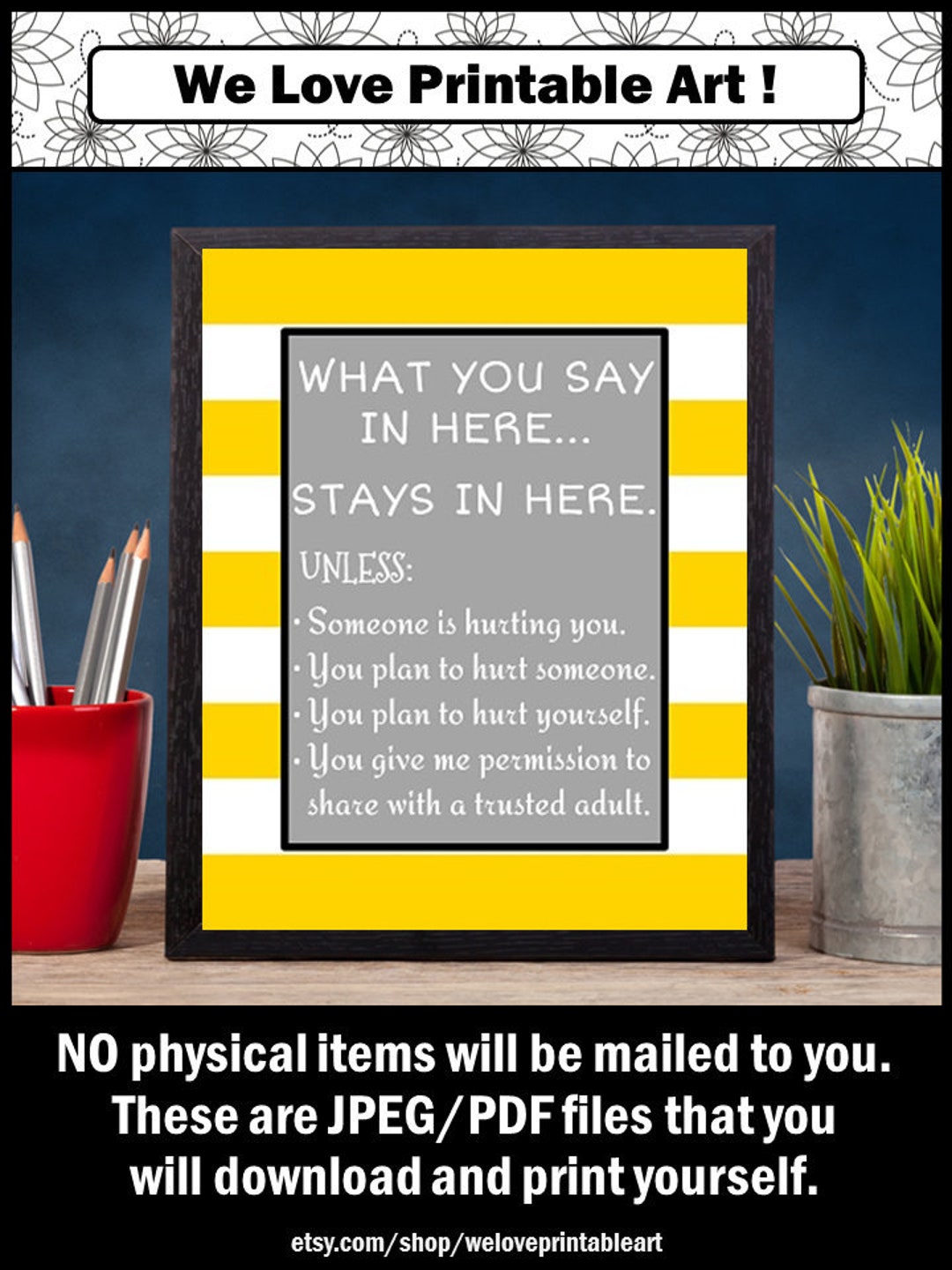 Confidentiality Sign Poster, Printable, Digital Download - Etsy