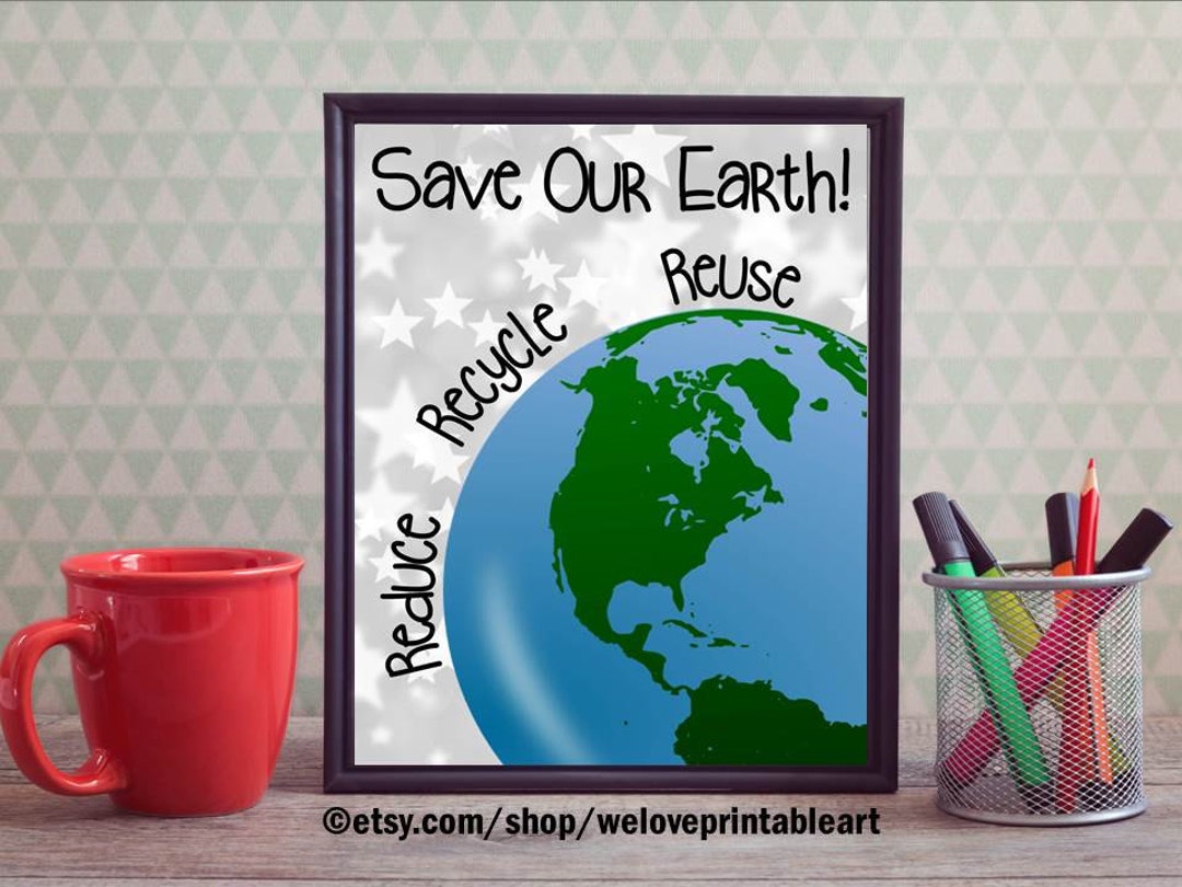 Earth Day, Reduce Reuse Recycle, Science Teacher Classroom Decor ...