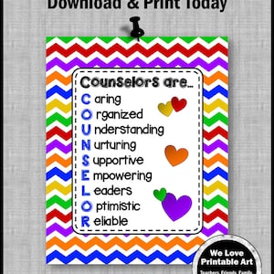 End of the Year Counselor Appreciation Sign, School Counselor Gifts ...