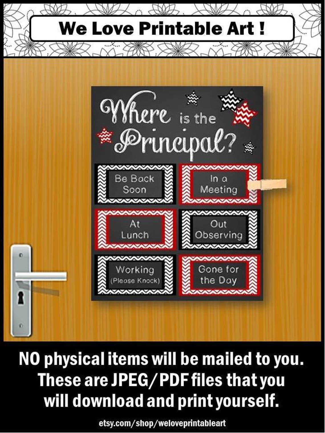 Principal Gift Where is the Principal Door Sign Appreciation - Etsy