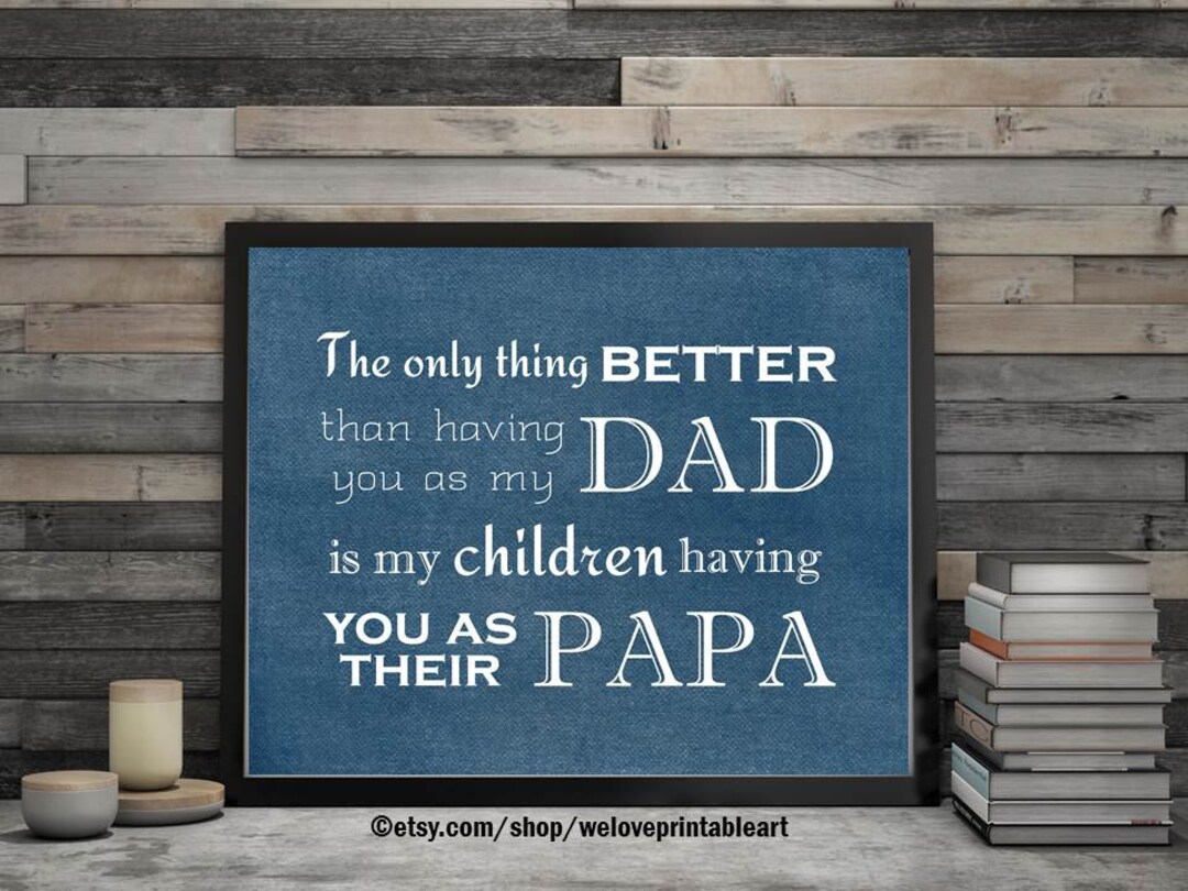 Blue and White Printable Dad Birthday Gift From Daughter or Son ...