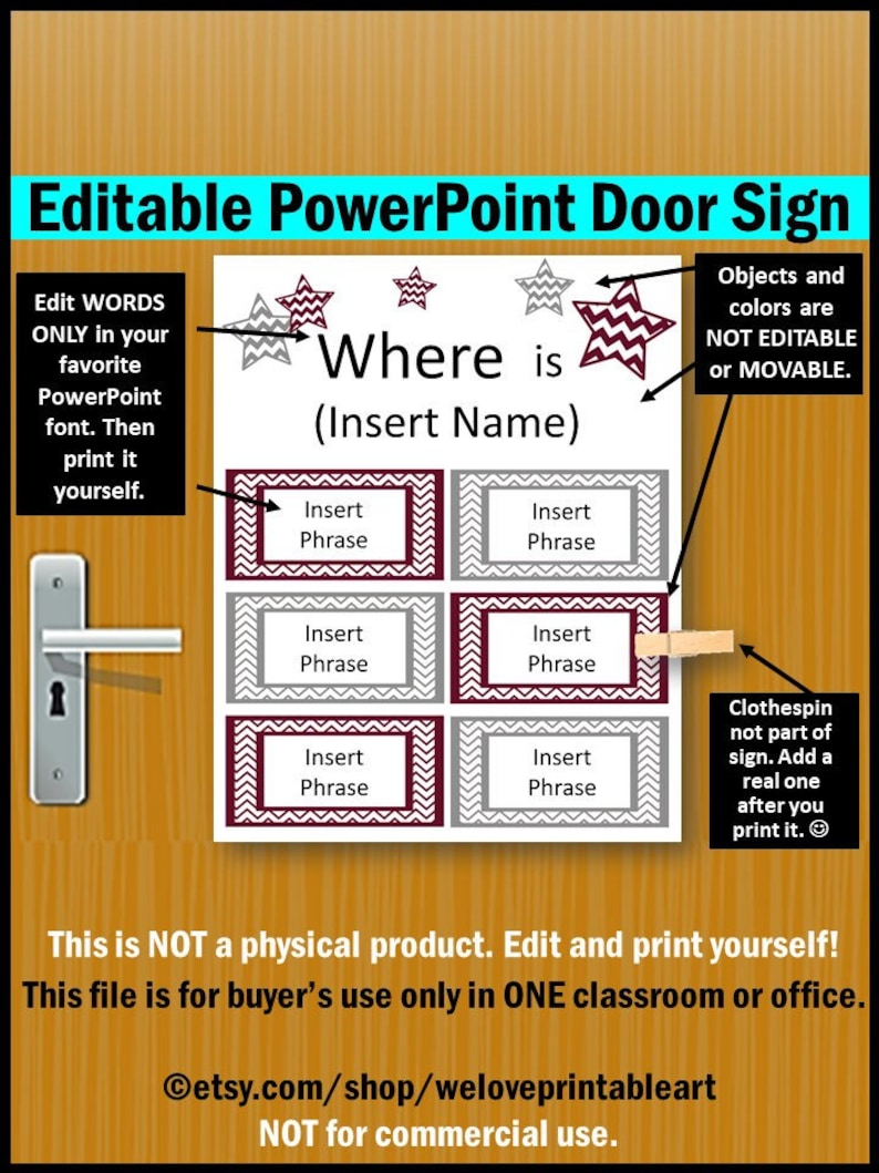 Custom Office Door Sign Personalized DIGITAL DOWNLOAD - Etsy