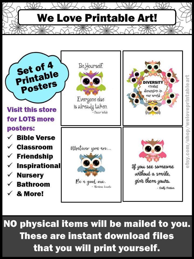 Owls Classroom Decor Printable, Teacher Door Signs Owl Theme, Classroom ...
