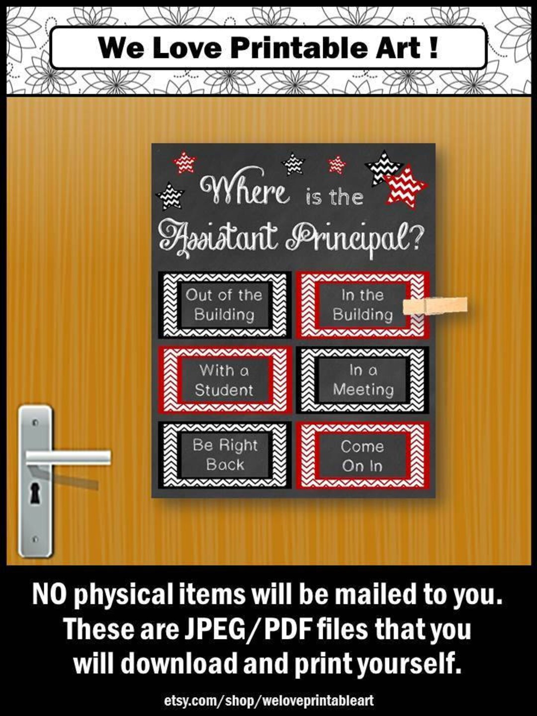 Assistant Principal Gift Idea, Appreciation Week, Office Door Sign ...