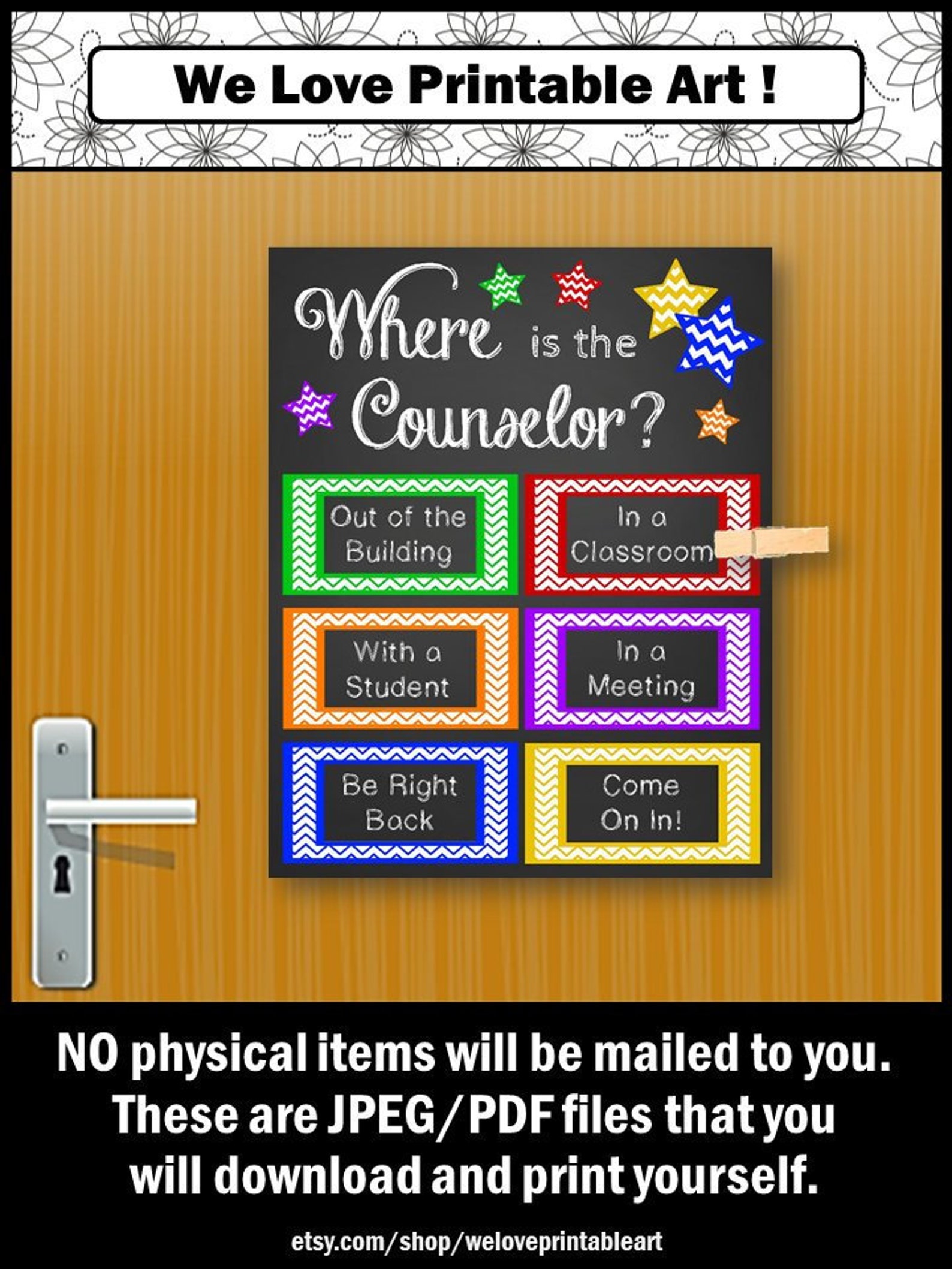 Where is the School Counselor Gifts Office Door Sign - Etsy
