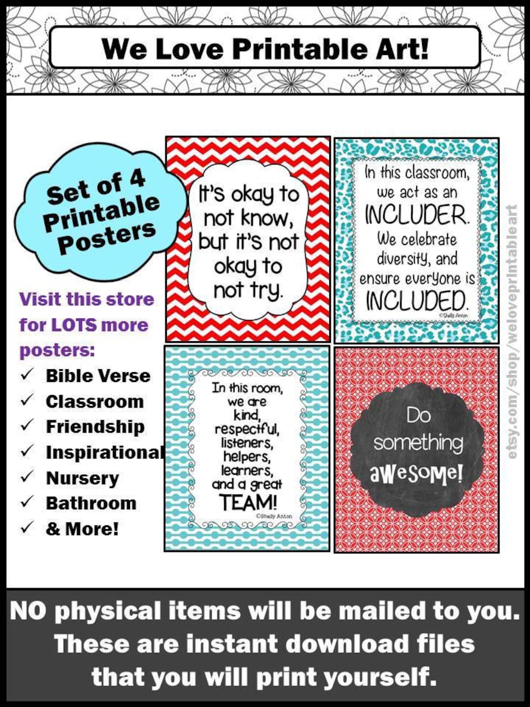 Inclusive Classroom Decor, Teamwork, Classroom Rules Poster BUNDLE ...
