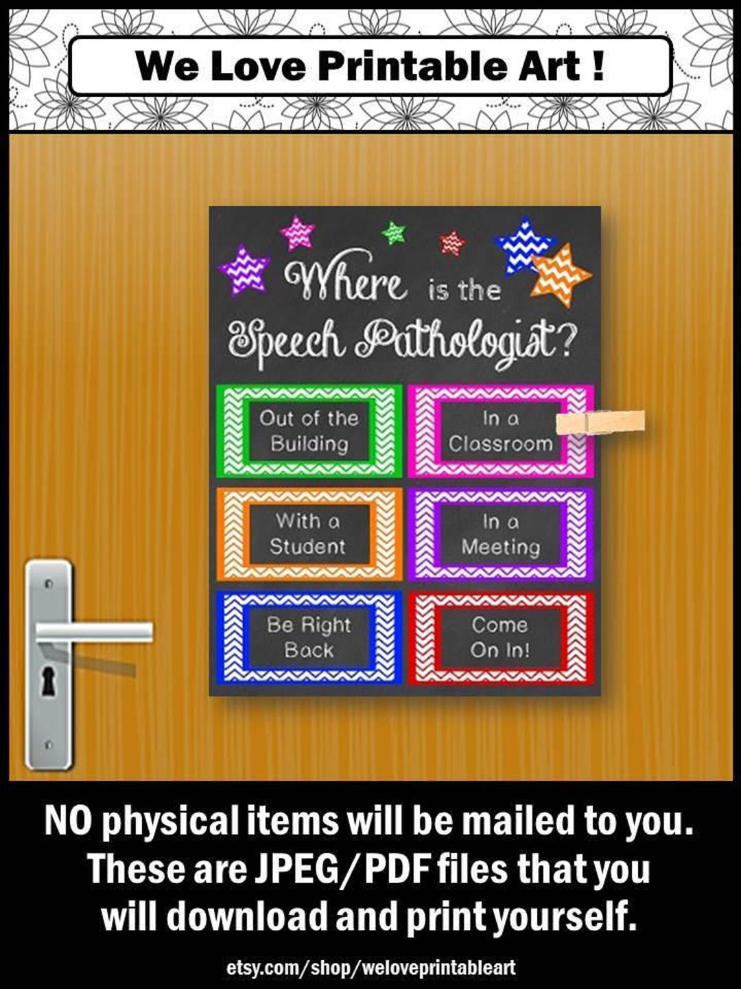 Speech Pathologist Gift, Speech Language Pathology, SLP Poster Wall Art ...