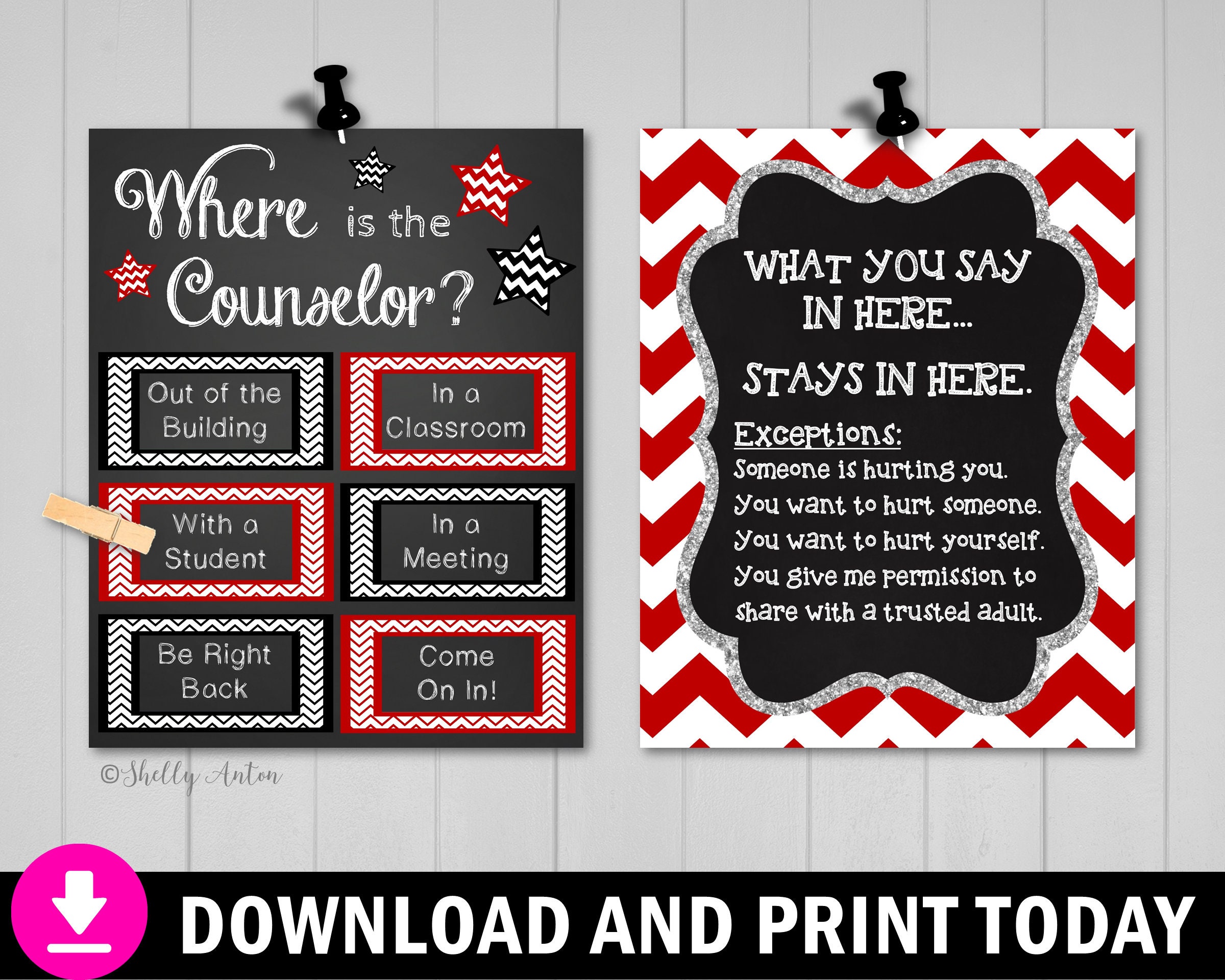 Wall Décor Where is the Counselor Door Sign NOT EDITABLE Gift Idea ...