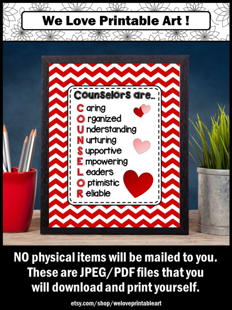 School Counselor Sign Counselor Office Decor Printable Gift - Etsy
