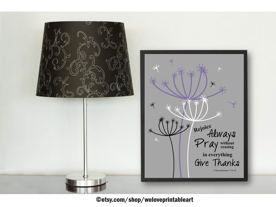 Dandelion Art, Printable Bible Verse Wall Art, Scripture Wall Art ...