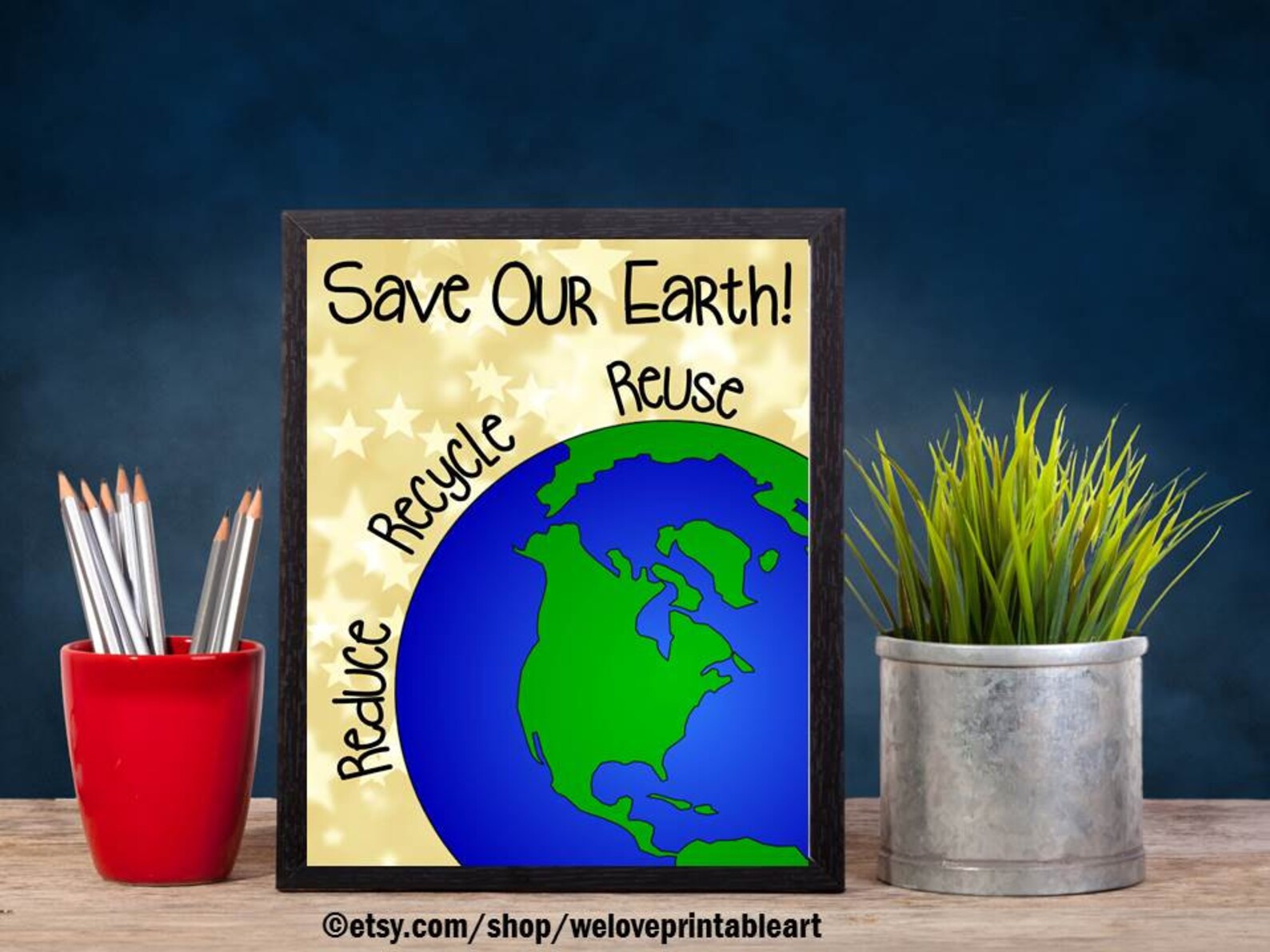 Earth Day, Reduce Reuse Recycle, Teacher Classroom Poster, Earth Day ...